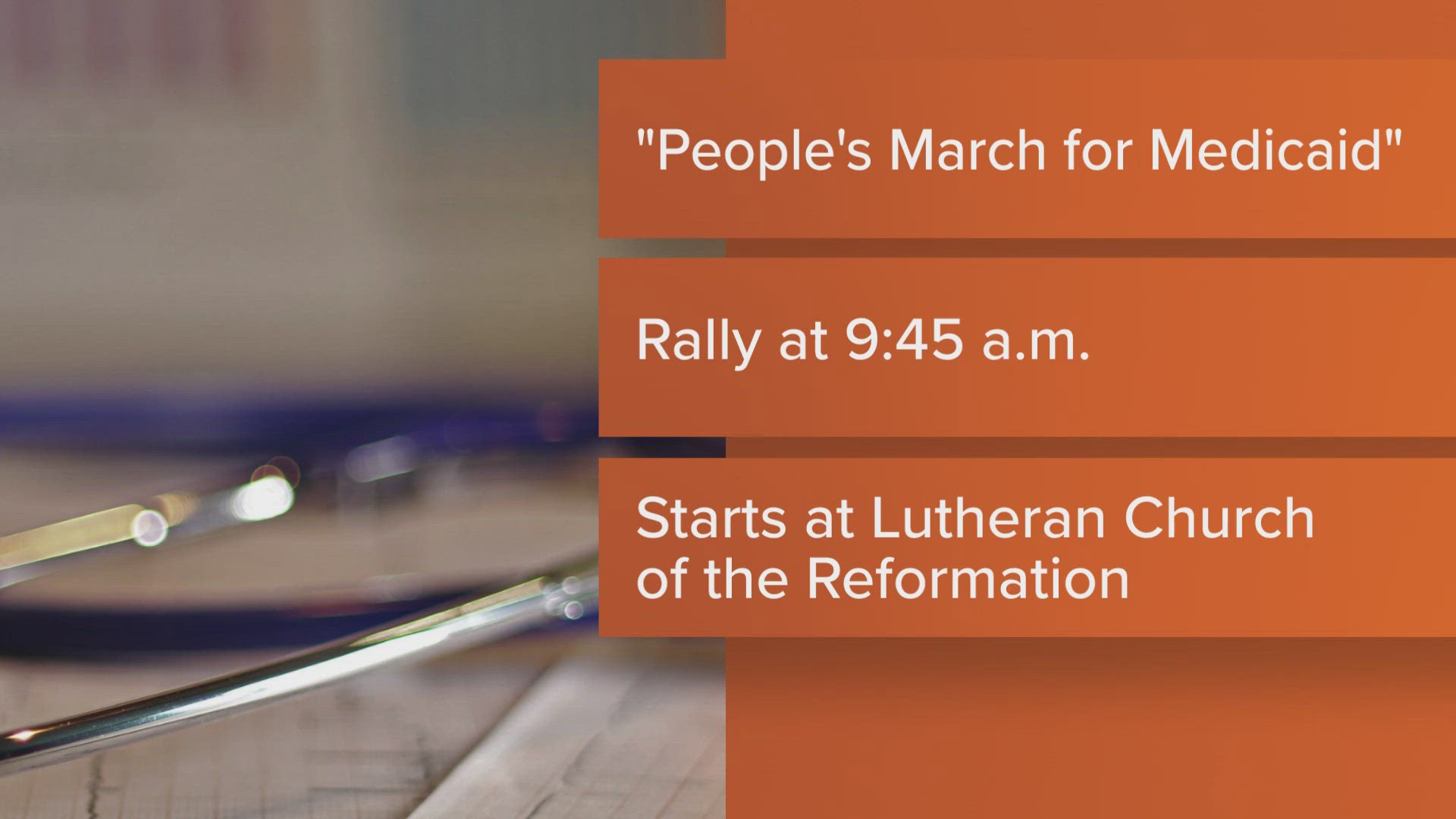 People's March for Medicaid rally happening Tuesday