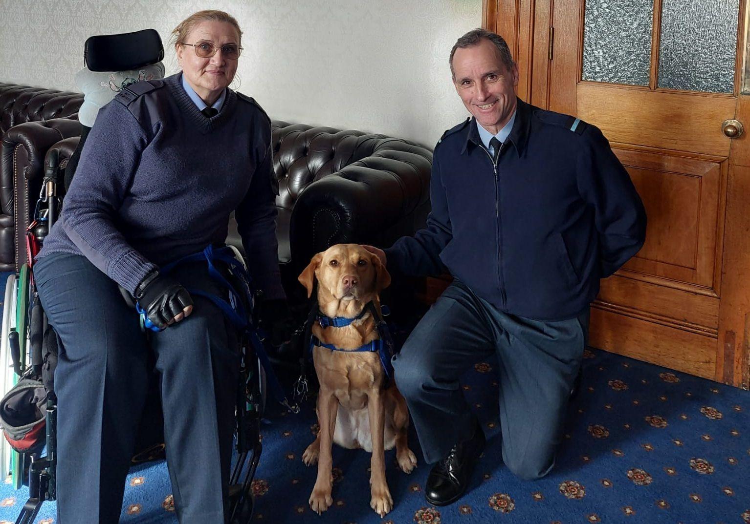 Flying high - thanks to support dog Penny