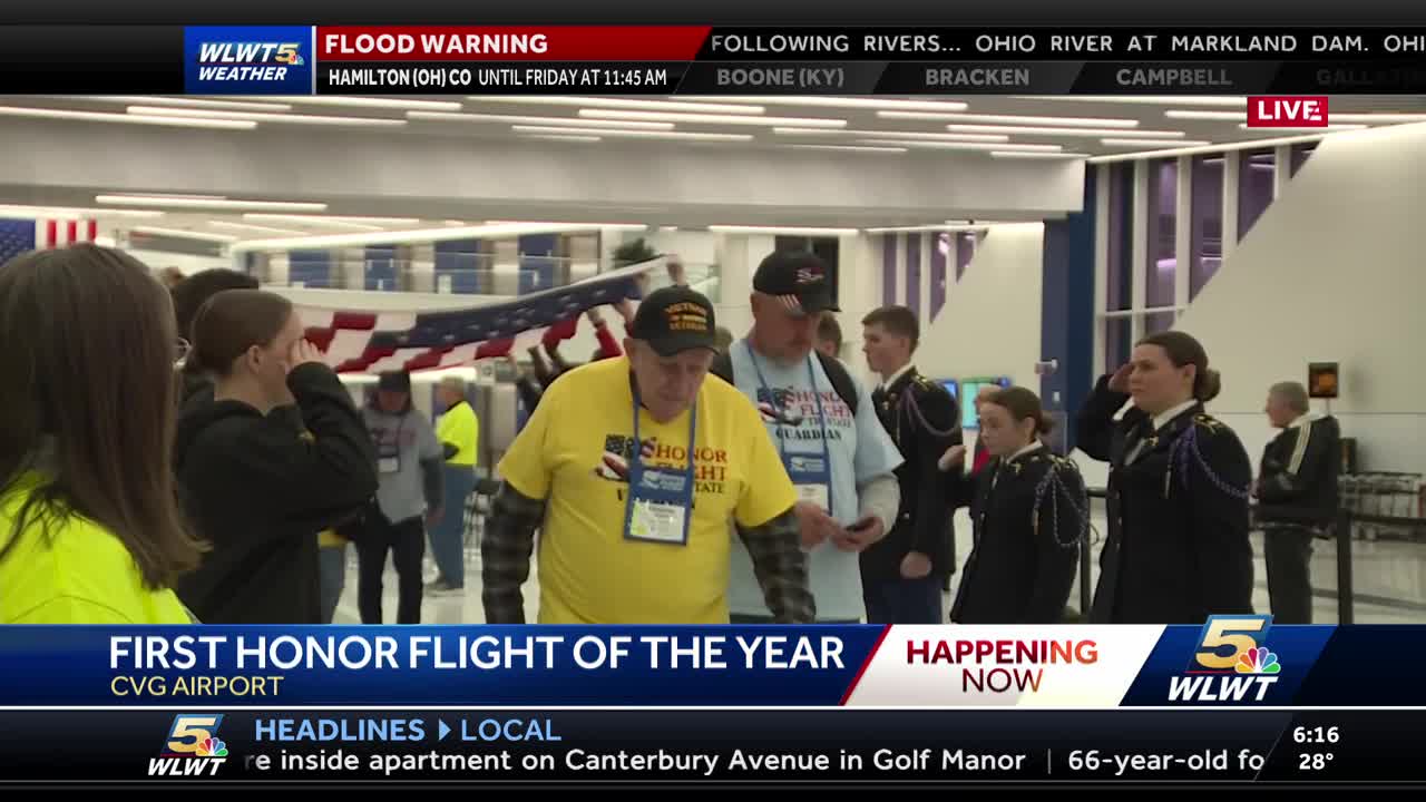 Veterans depart Cincinnati for D.C. as part of first Honor Flight of 2025