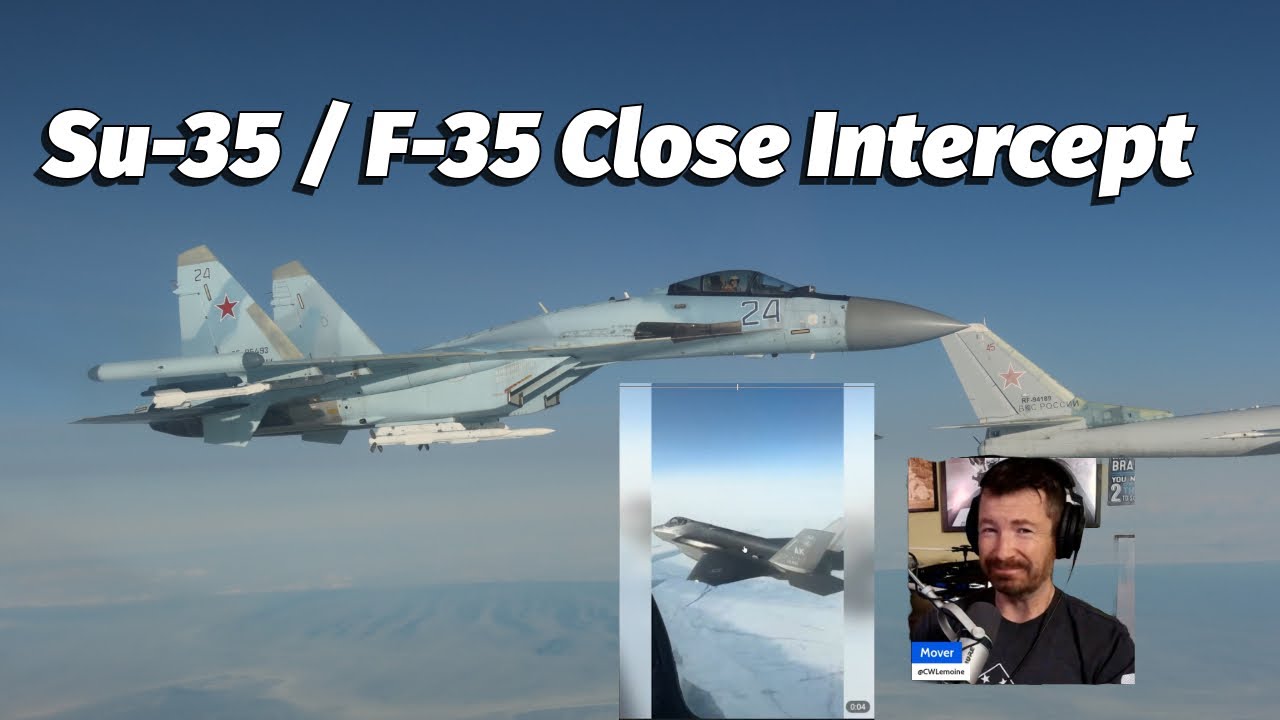 Russians Flying Too Close Again? Su-35 vs F-35 Intercept
