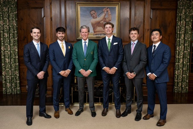 Amateurs gather for annual dinner with chairman Fred Ridley at Augusta ...