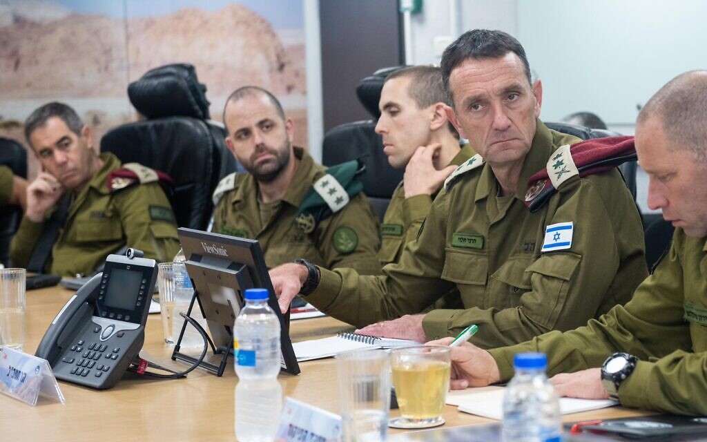 First look at IDF chief’s October 7 schedule shows delayed top-level ...