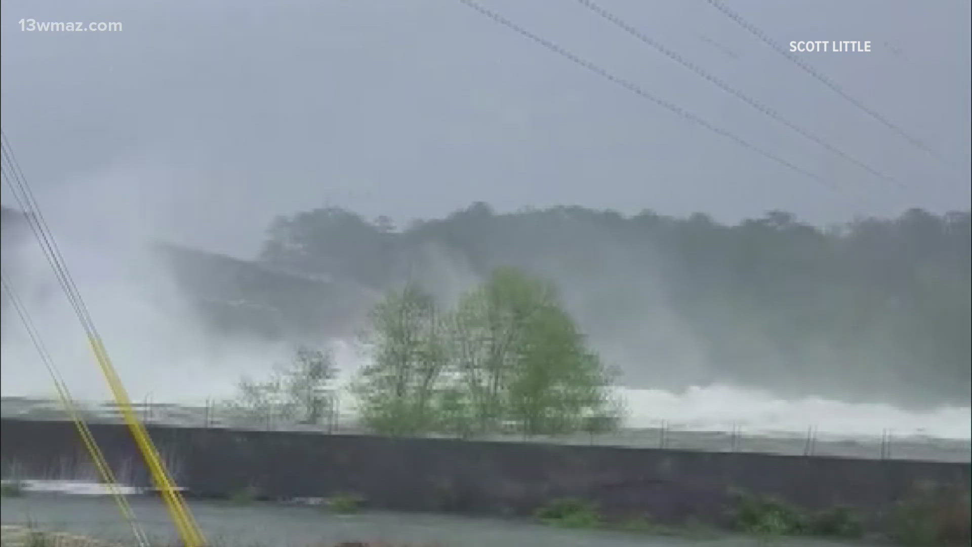 WATCH: Flood gate opens at Lake Sinclair dam