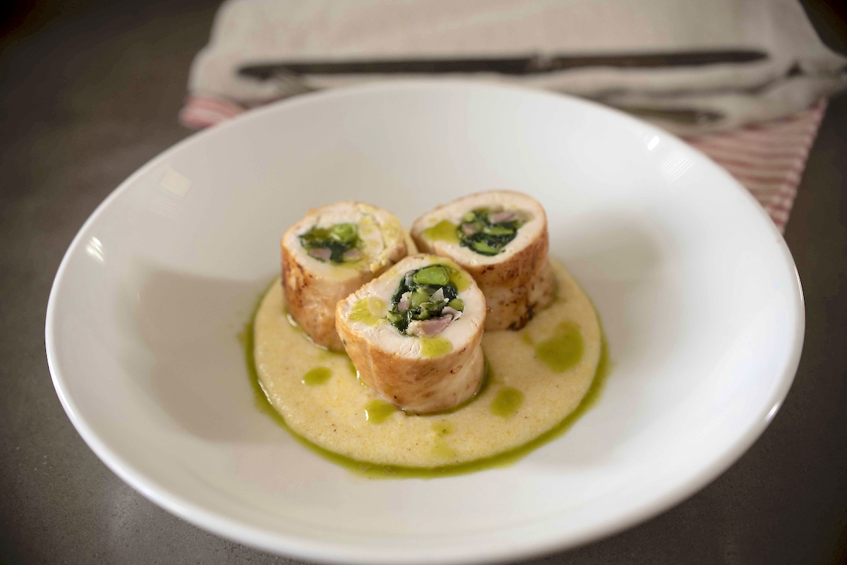 Healthy Meets Delicious in This Easy Spring Vegetable Chicken Roulade