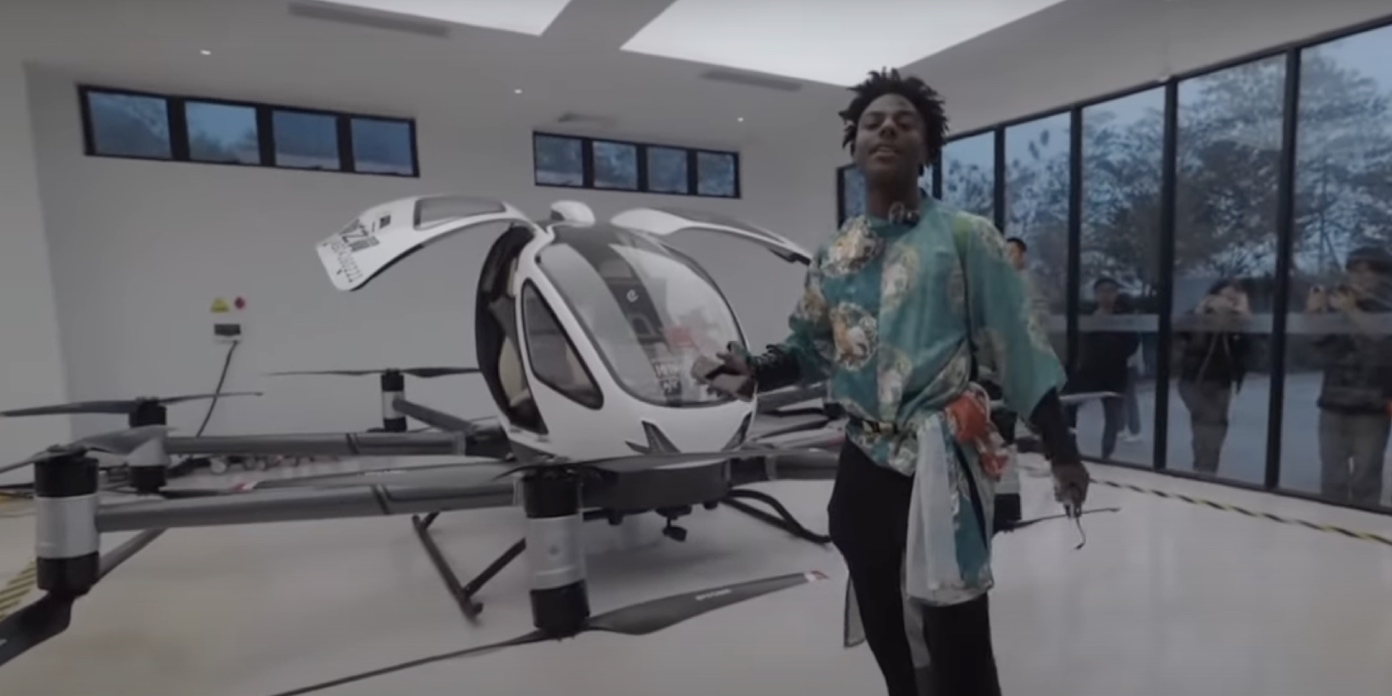 Este influenciador está testando um carro voador na China