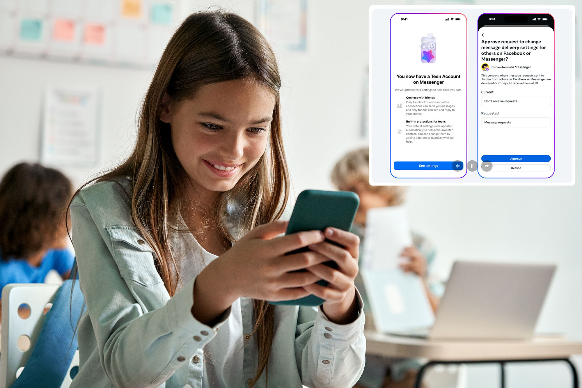 Meta adds new age-based restrictions to Facebook, Messenger to curb ...