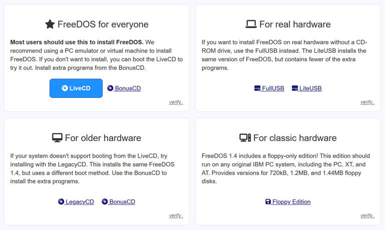 FreeDOS 1.4 released with updated FreeCOM, Install program, and HTML Help