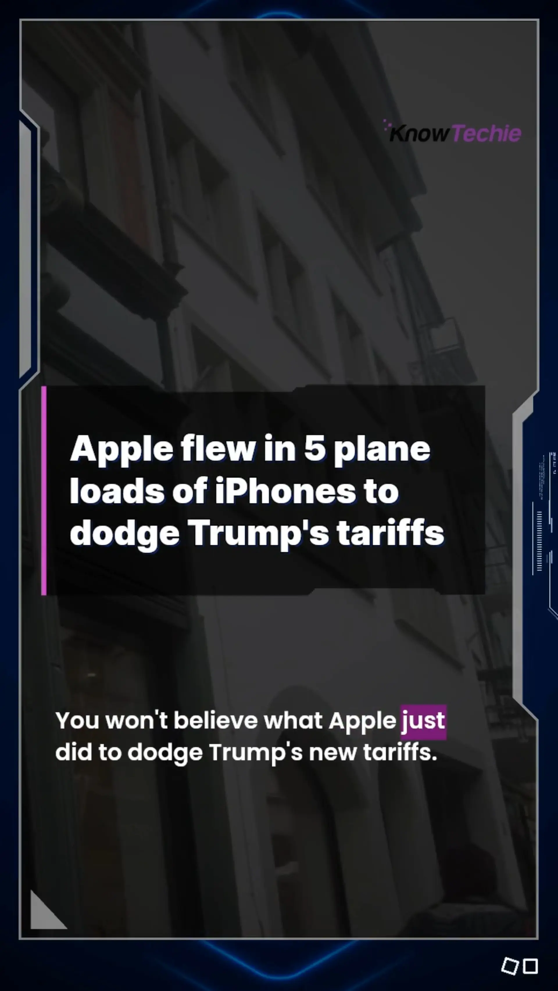 Apple flew in 5 plane loads of iPhones to dodge Trump's tariffs