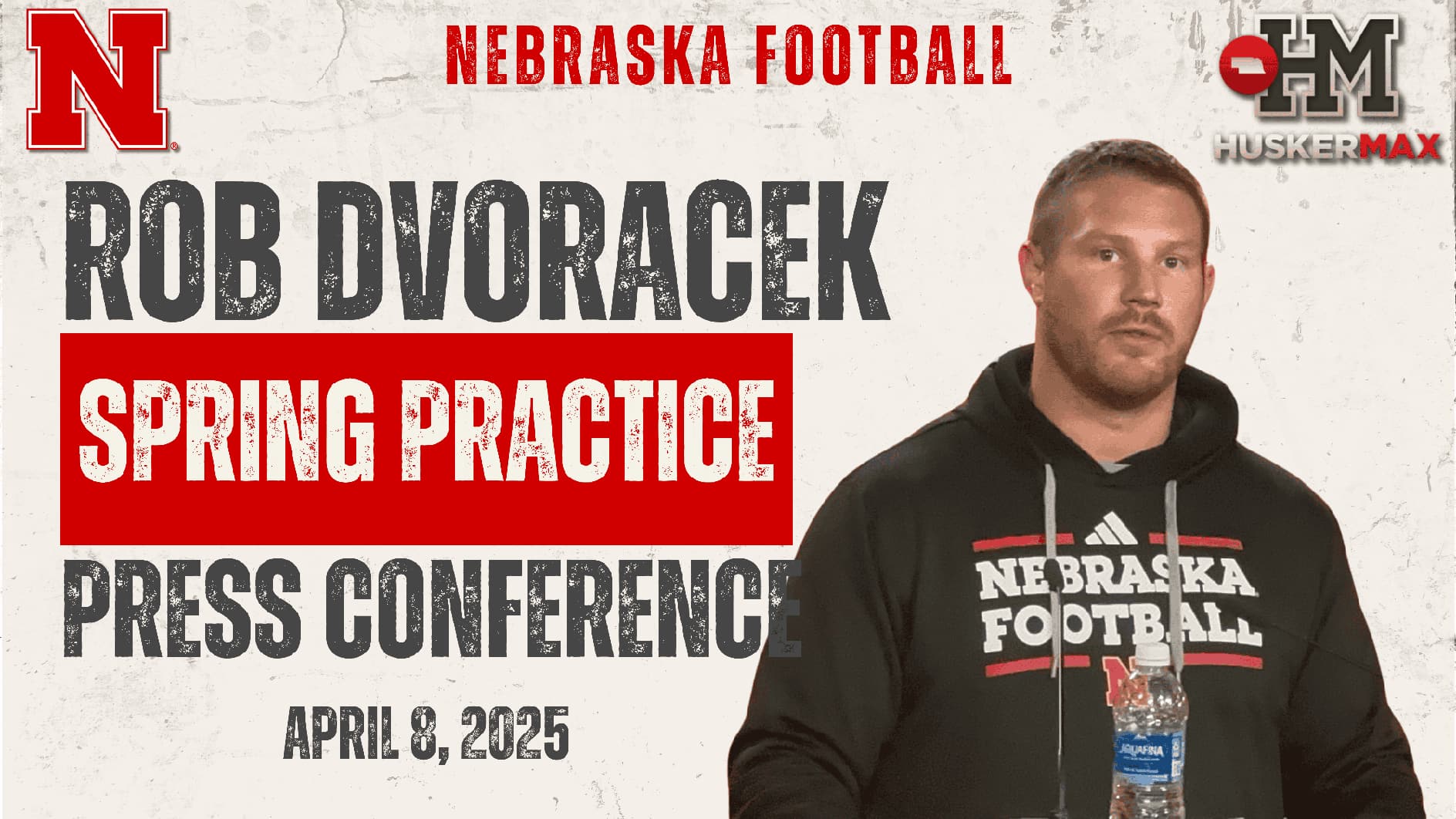 Nebraska Football Linebackers Coach Rob Dvoracek - Spring Practices ...