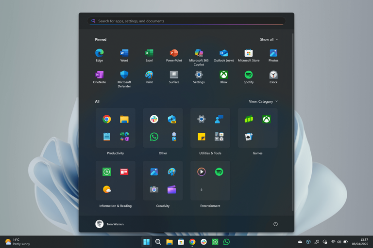 Microsoft’s new Windows 11 Start menu is bigger and fixes a major pain ...