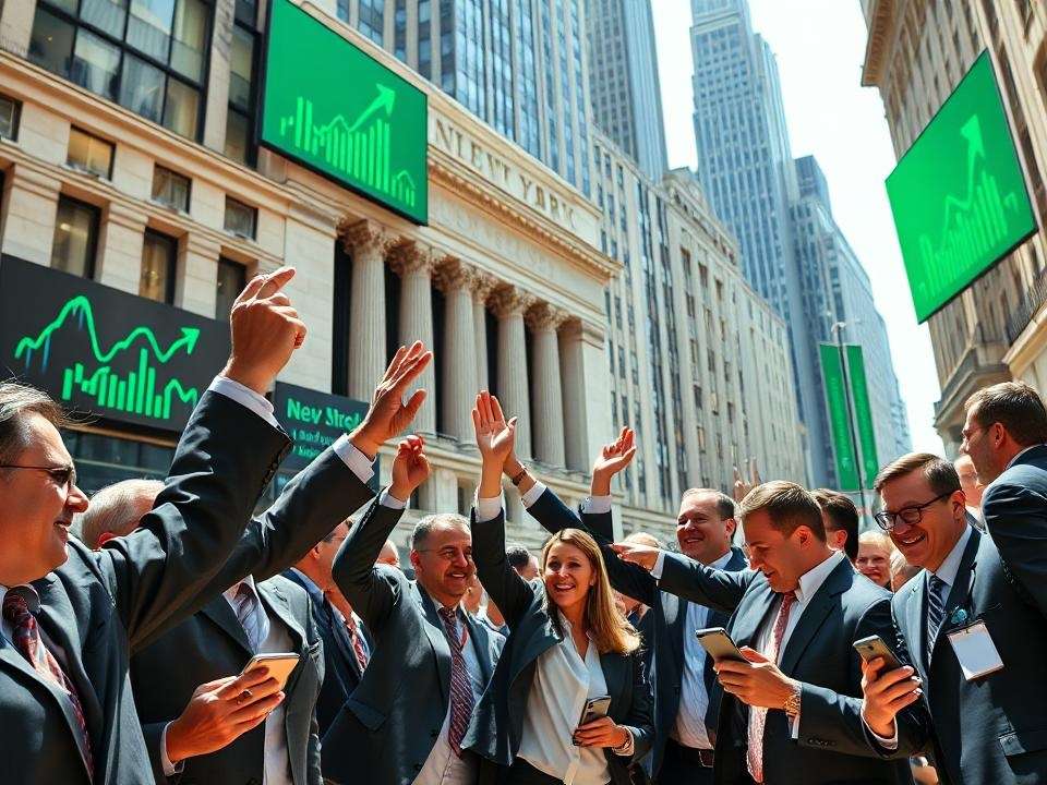 U.S. stock market today: Market rallies - Dow jumps 1,400 pts, Nasdaq ...