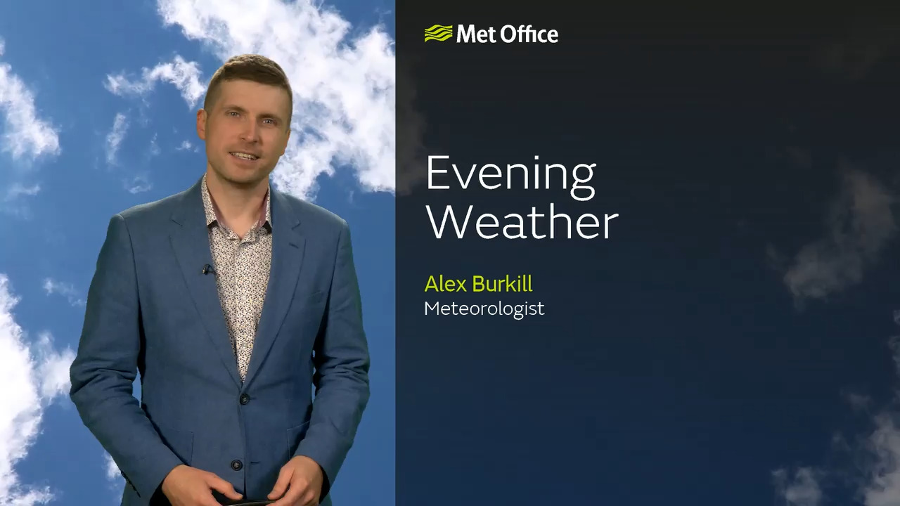 Met Office Tuesday Evening Weather Forecast 08/04/2025