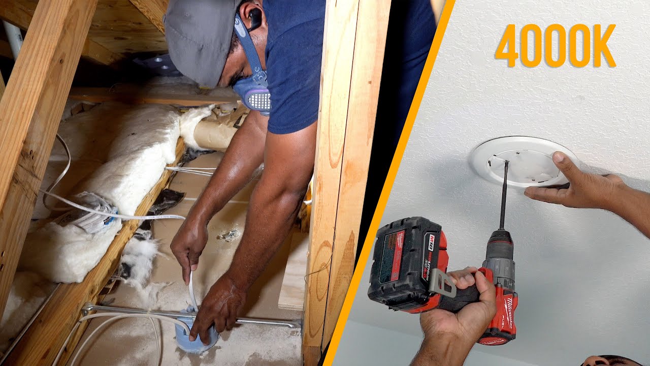 How to install recessed lights 4000k LED // Parmida LED