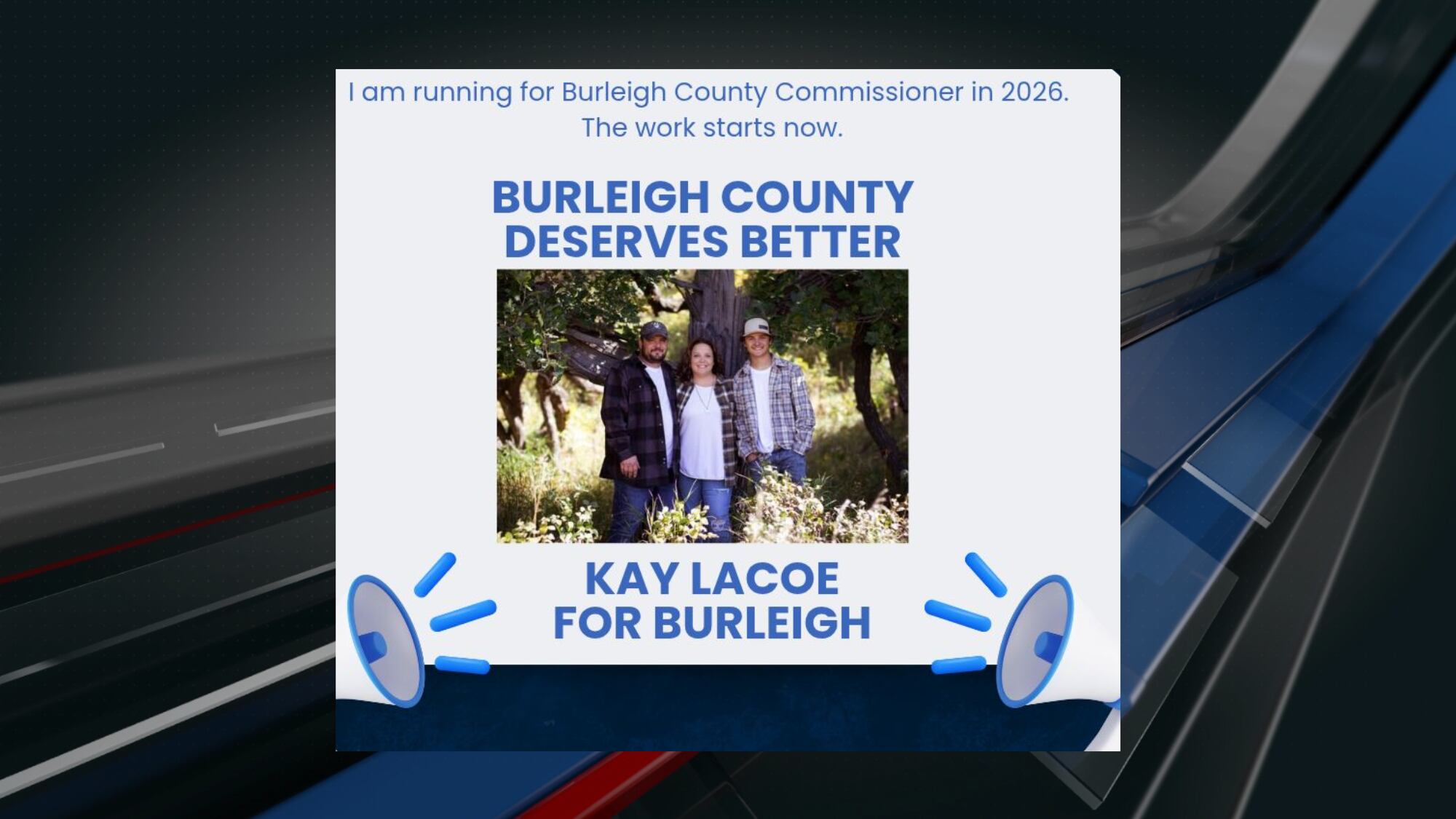 LaCoe running for Burleigh County Commission
