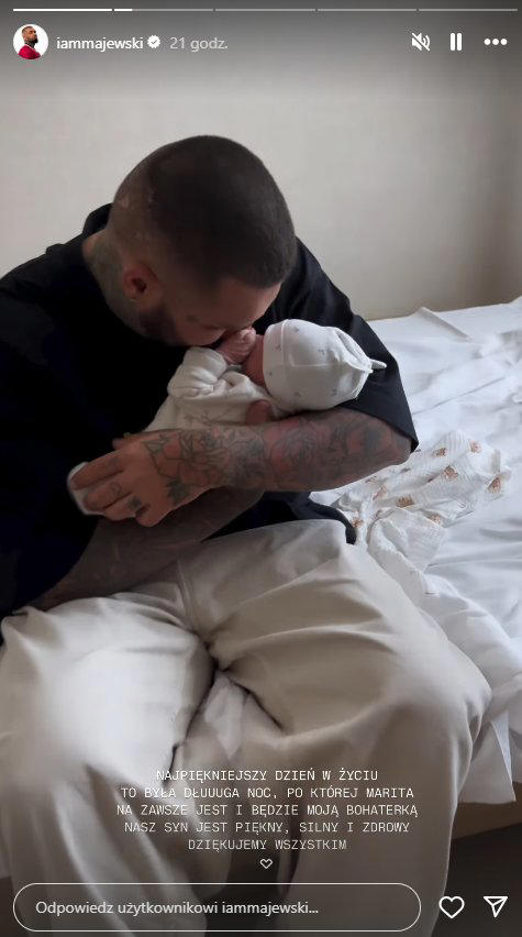 Daniel Majewski o pierwszej nocy po narodzinach syna. "Momentami było ...