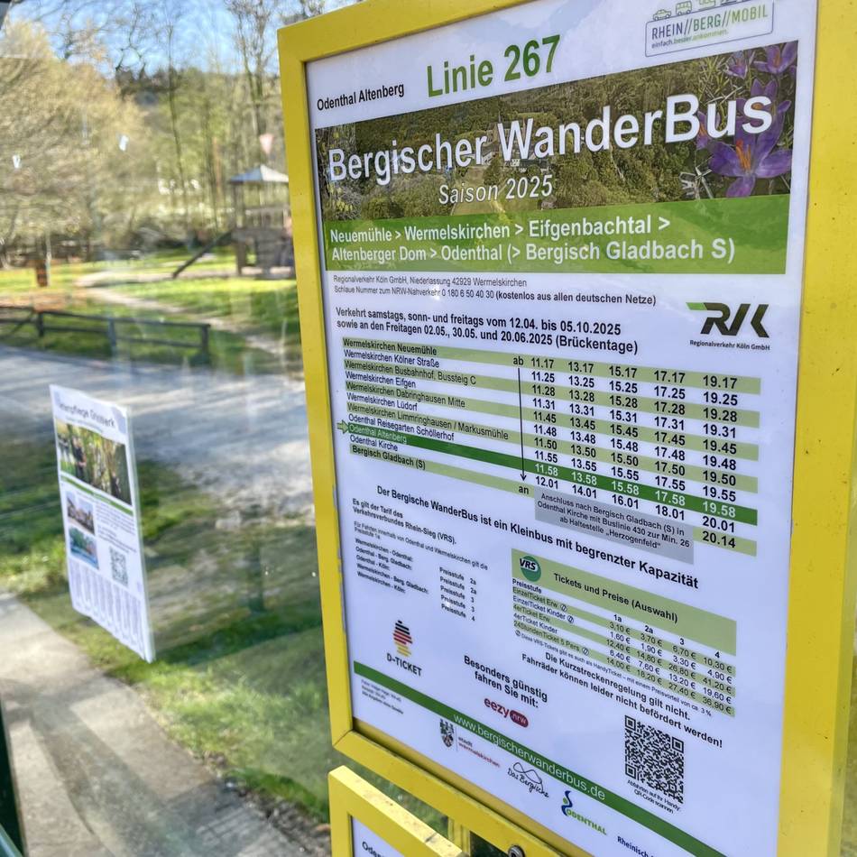 Bergischer Wanderbus geht wieder auf Tour