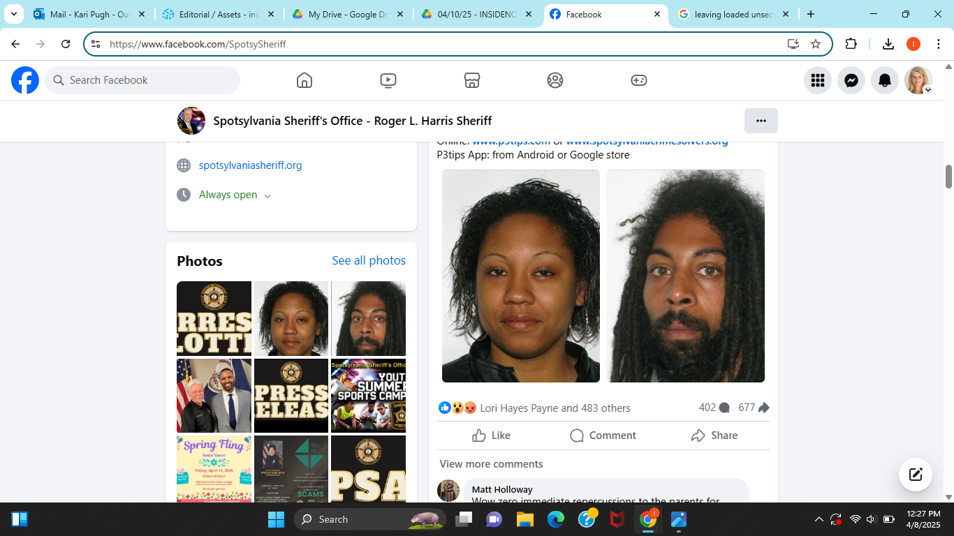 UPDATED: Parents charged after student brings gun to Spotsylvania ...