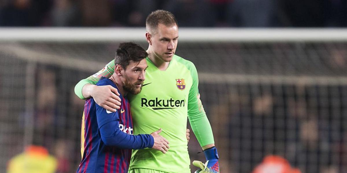 Ter Stegen no se corta sobre Messi: "Puede ser el único en tirarte una ...