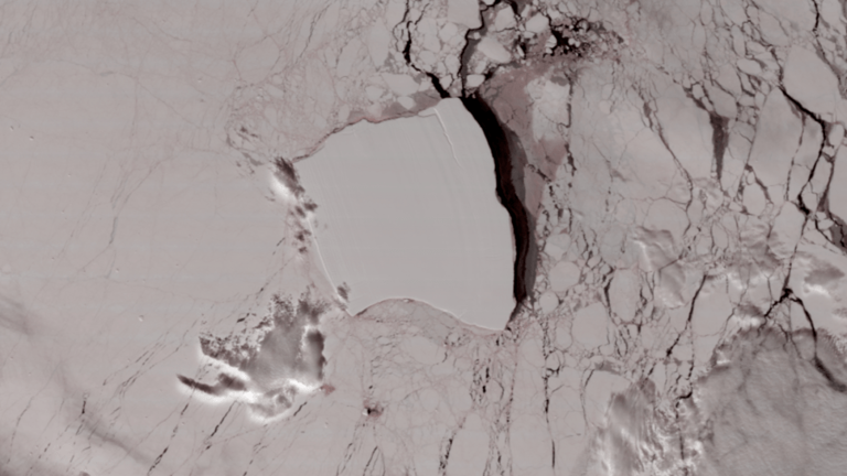 Watch the world’s largest iceberg run aground near remote island in ...