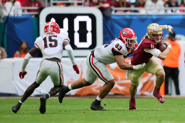 49ers held pre-draft meeting with super-athletic Georgia DL projected ...