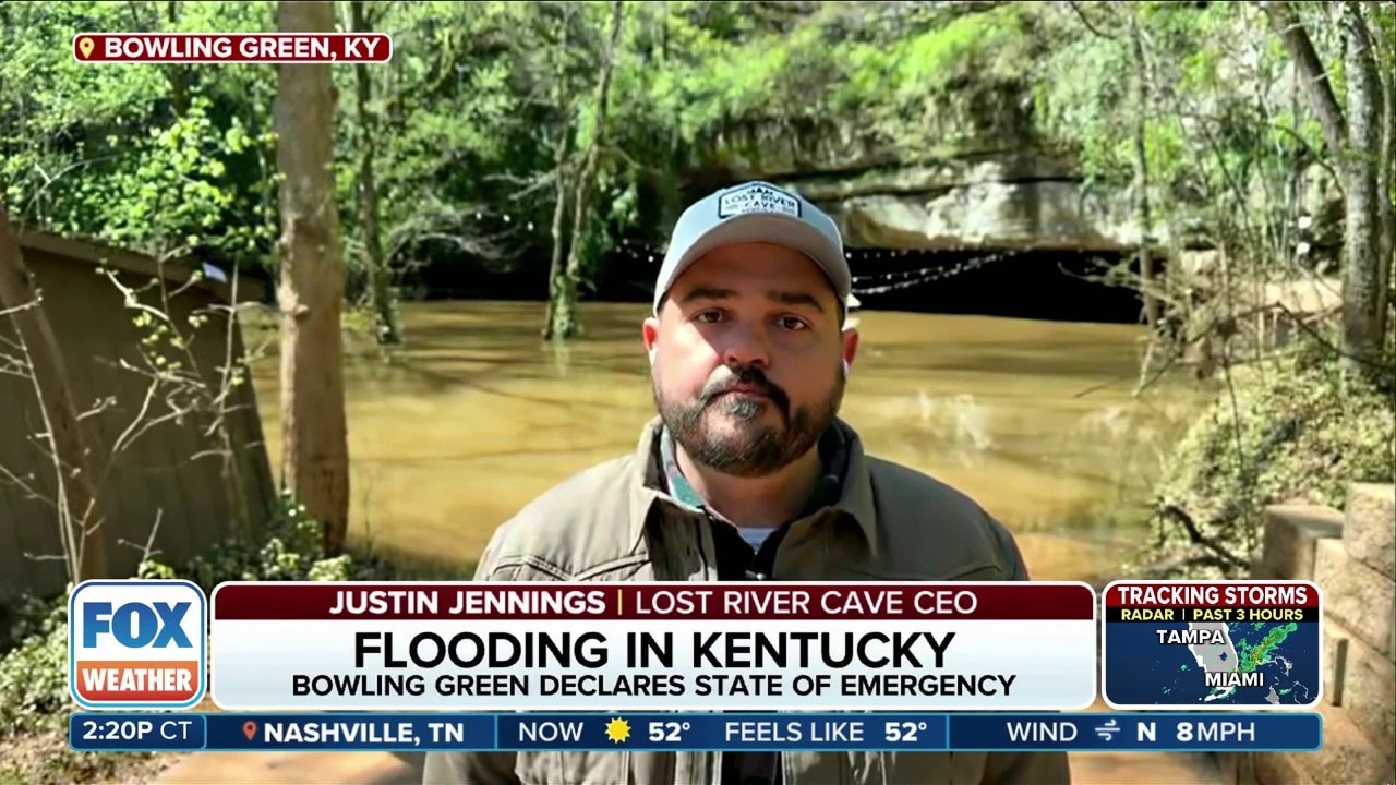Historic flooding inundates Lost River Cave in Kentucky