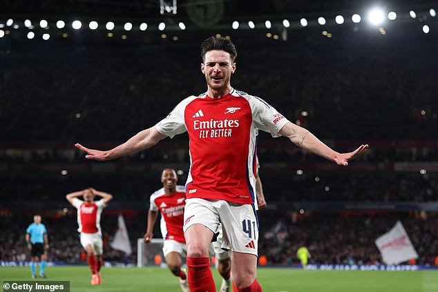 Arsenal 3-0 Real Madrid: Declan Rice scores TWO stunning free-kicks ...