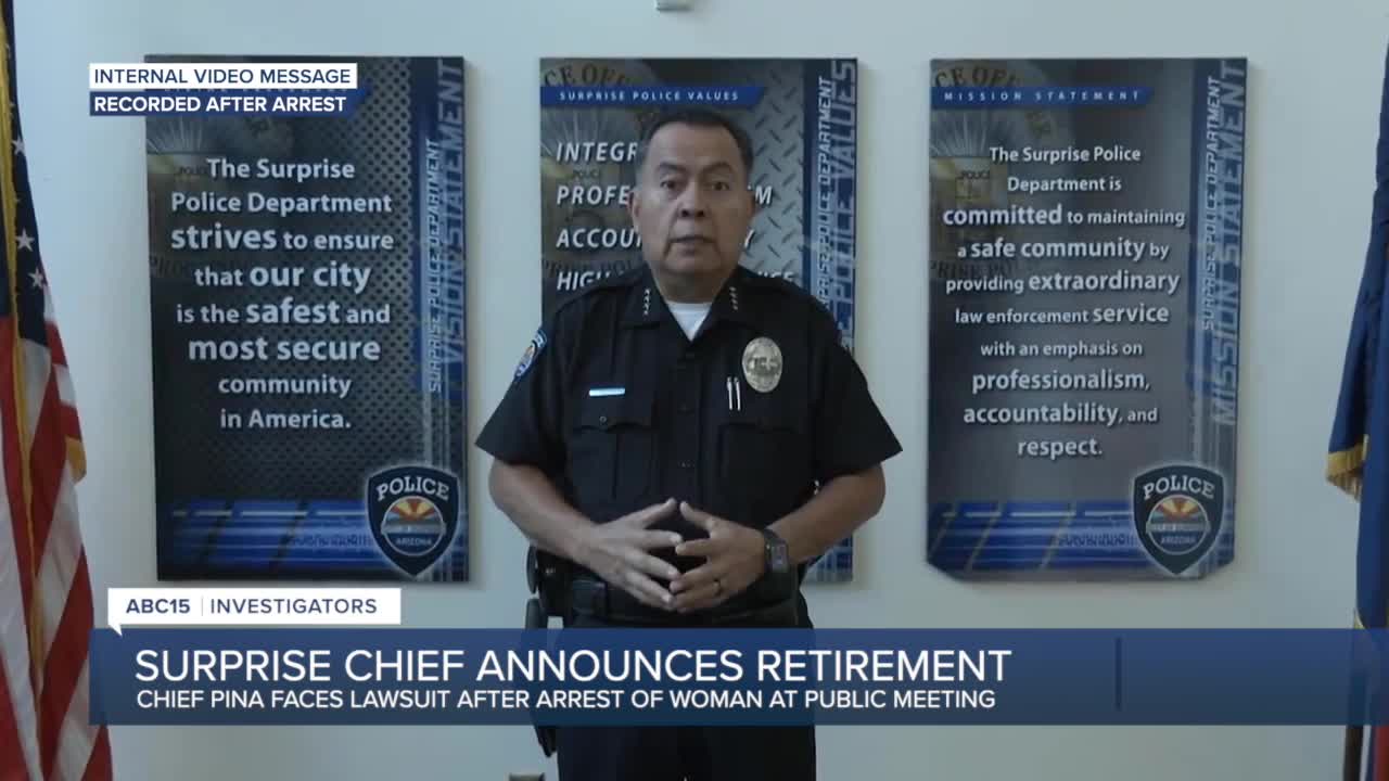 Surprise police chief announces retirement as First Amendment lawsuit ...