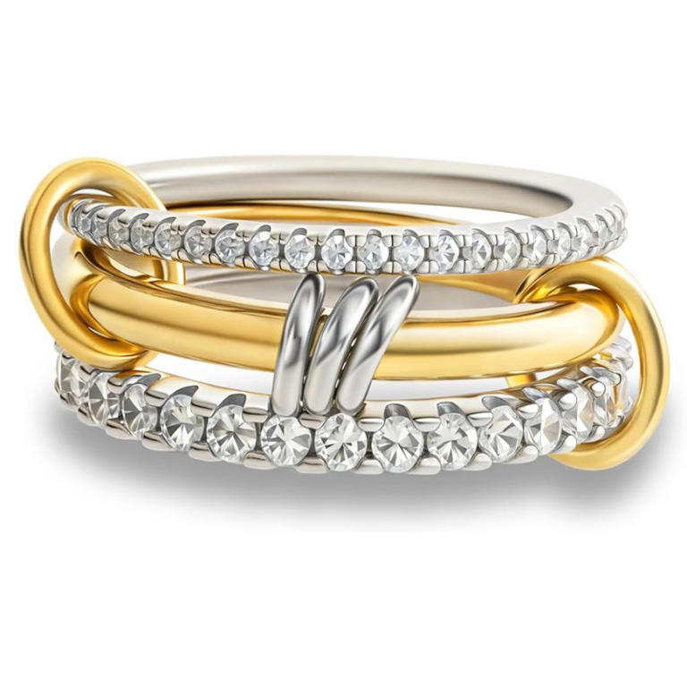 Amazon Is Selling a 'Chic' $20 Mixed Metal Stack Ring That Looks Just ...