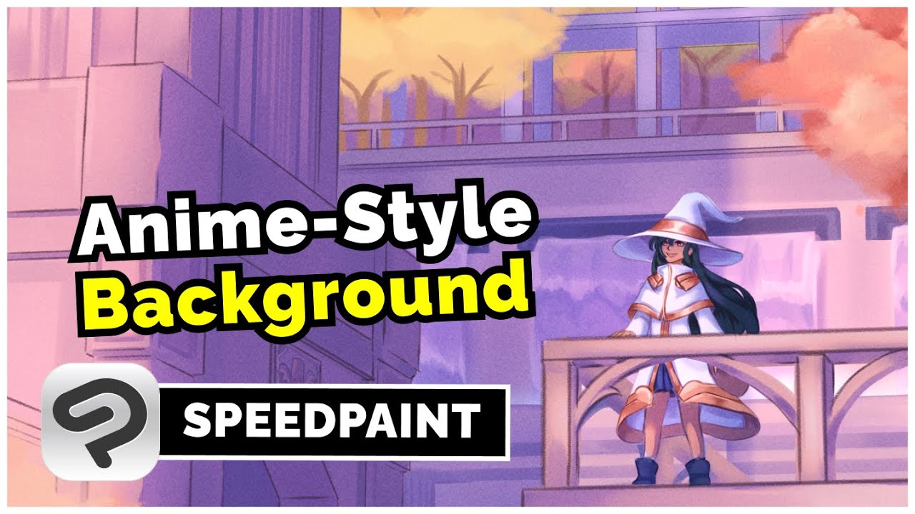 Anime Background Speedpaint in Clip Studio Paint - Full Process with 3D ...