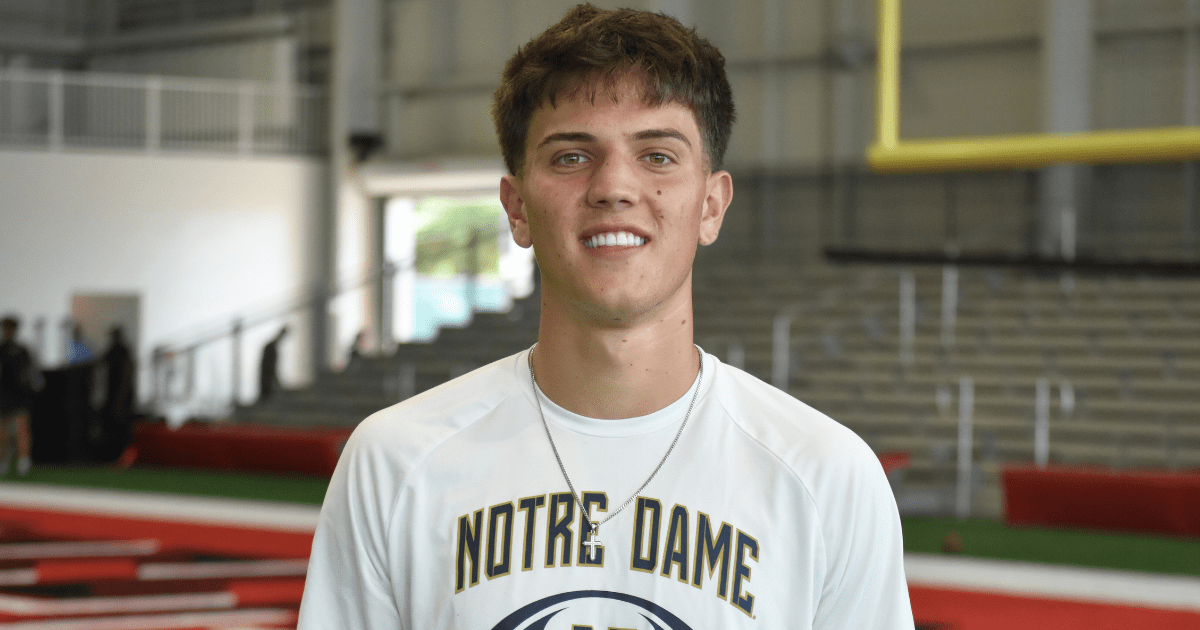 Checking in with Notre Dame QB commit Noah Grubbs: WR recruiting ...