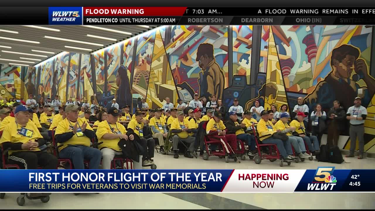 Veterans depart Cincinnati for D.C. as part of first Honor Flight of 2025