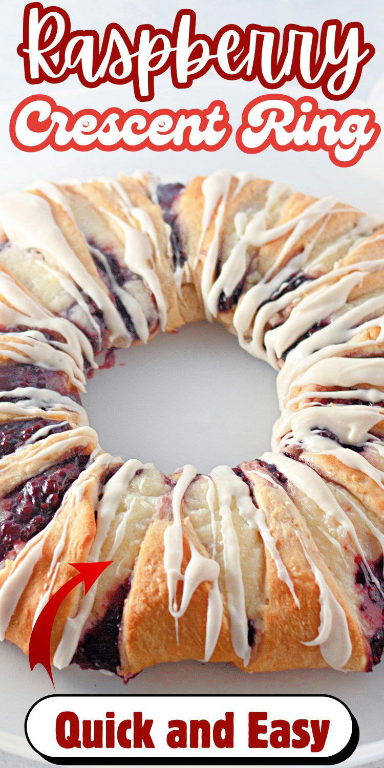 Flaky, Gooey, Glazed: This Raspberry Cream Cheese Ring Is Everything