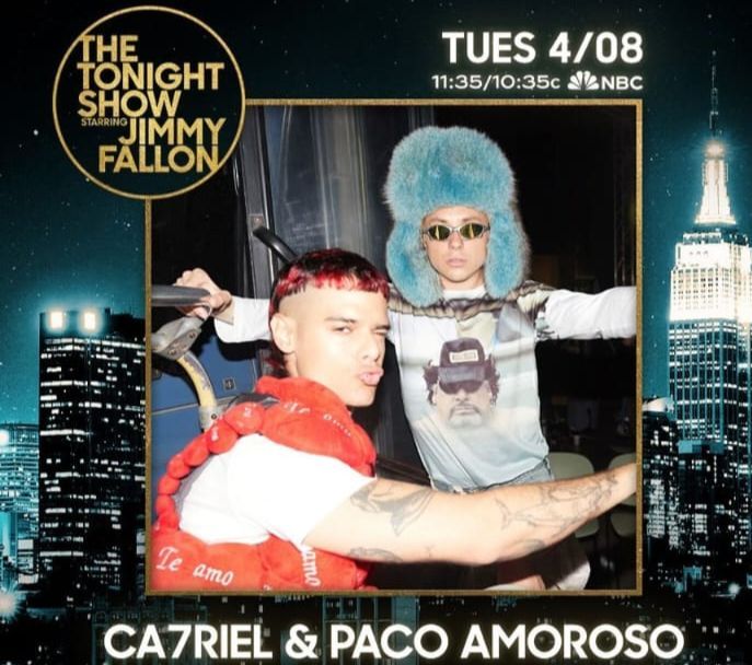 Fenómeno barrial: Catriel y Paco Amoroso con Jimmy Fallon