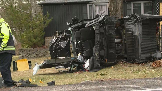 One injured after car flips in Burrillville