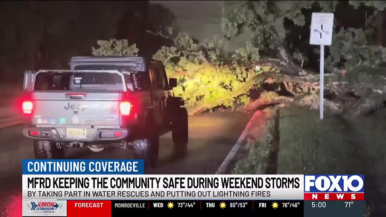 Mobile Fire Rescue was all hands on deck during record breaking rainfall