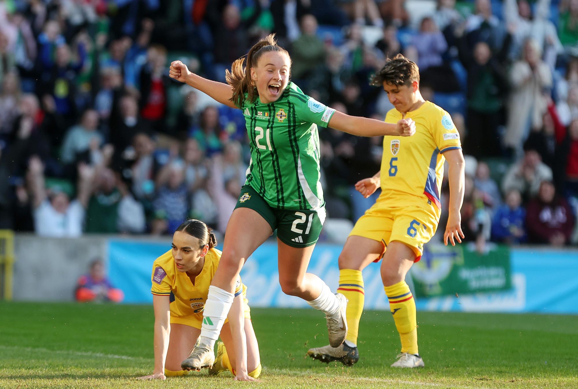 'Ecstatic' Northern Ireland as Kascie Weir's Windsor Park milestone ...