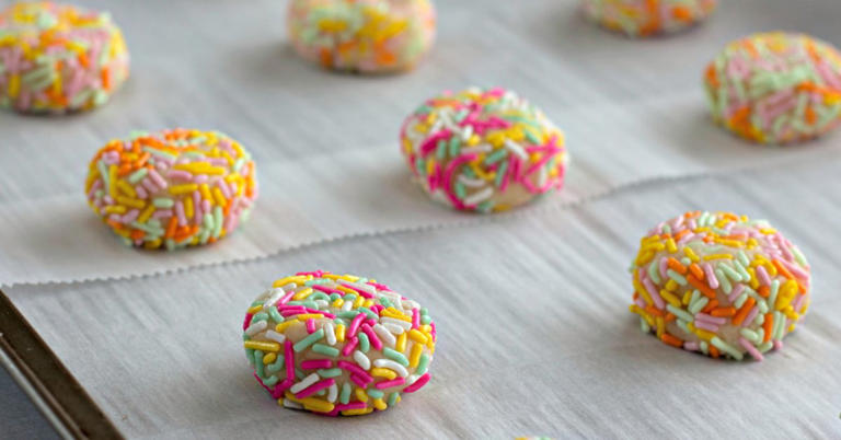 Easy Sprinkle Cookies Recipe with Cream Cheese