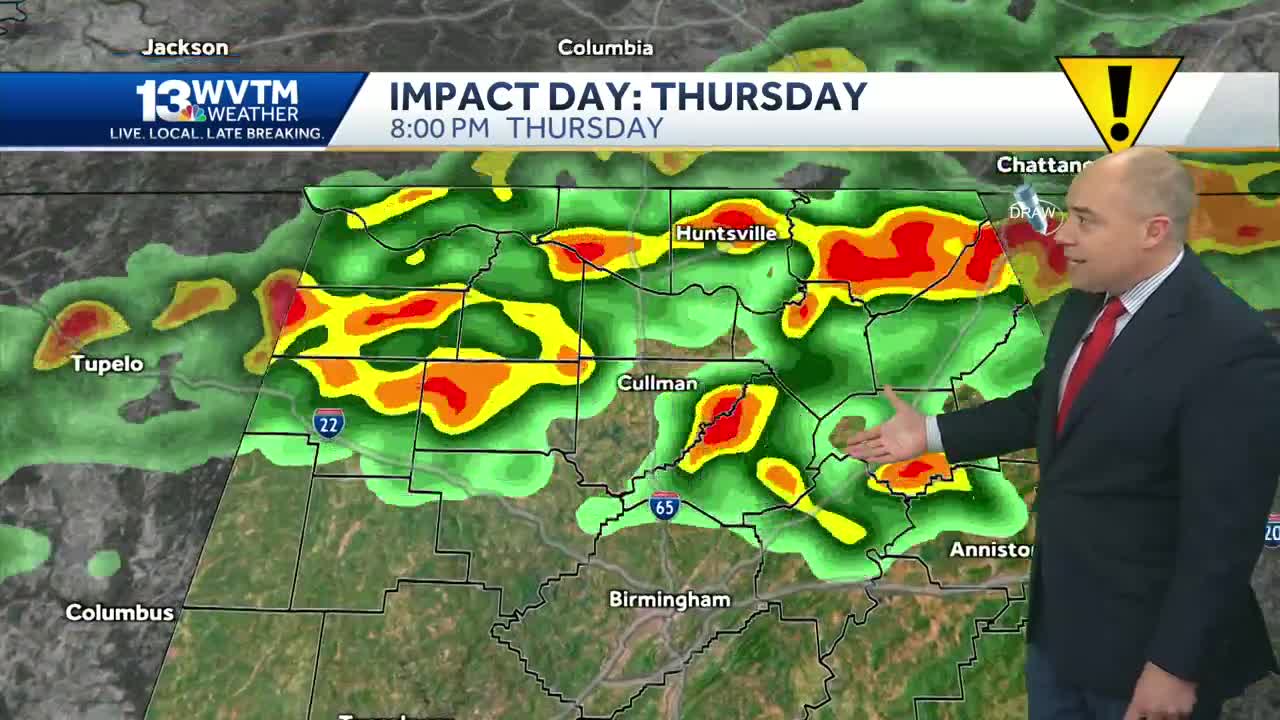 Alabama Impact Weather: Freeze Warning Wednesday, severe storms with ...