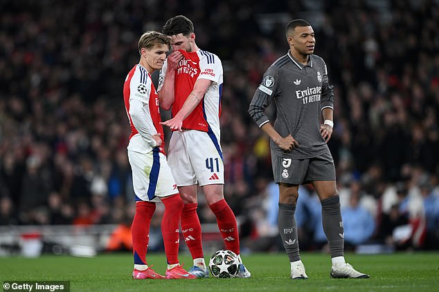 Declan Rice reveals he IGNORED Arsenal set-piece coach's advice before ...