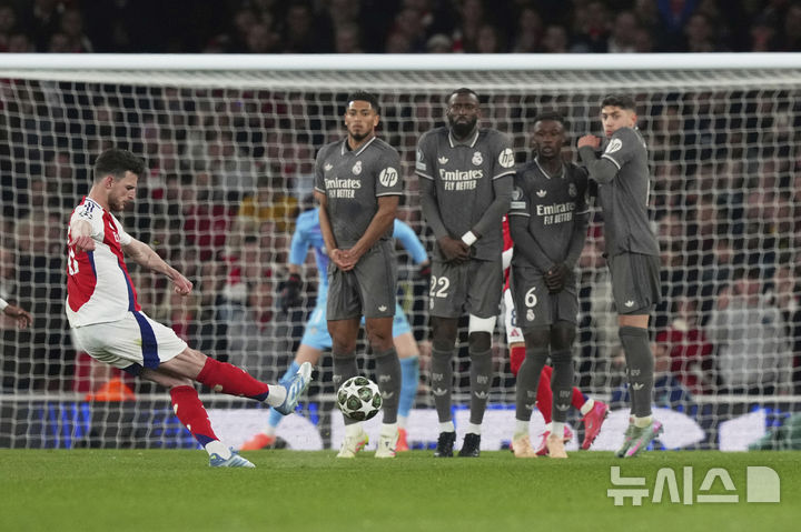아스널, 레알마드리드 3-0 제압…UCL 4강 진출 청신호