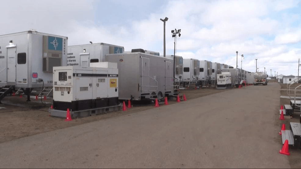 Lineman storm camp set up in Otsego County to restore power