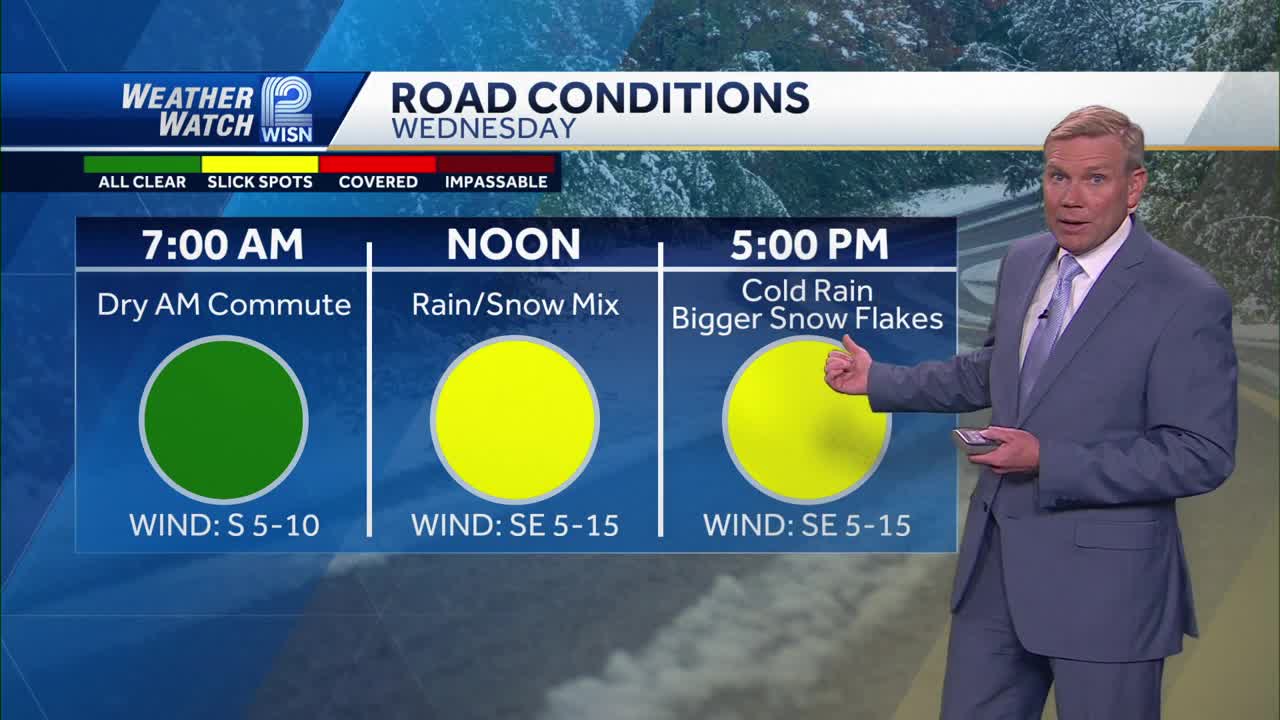 Wednesday weather: Cold rain, wet snow