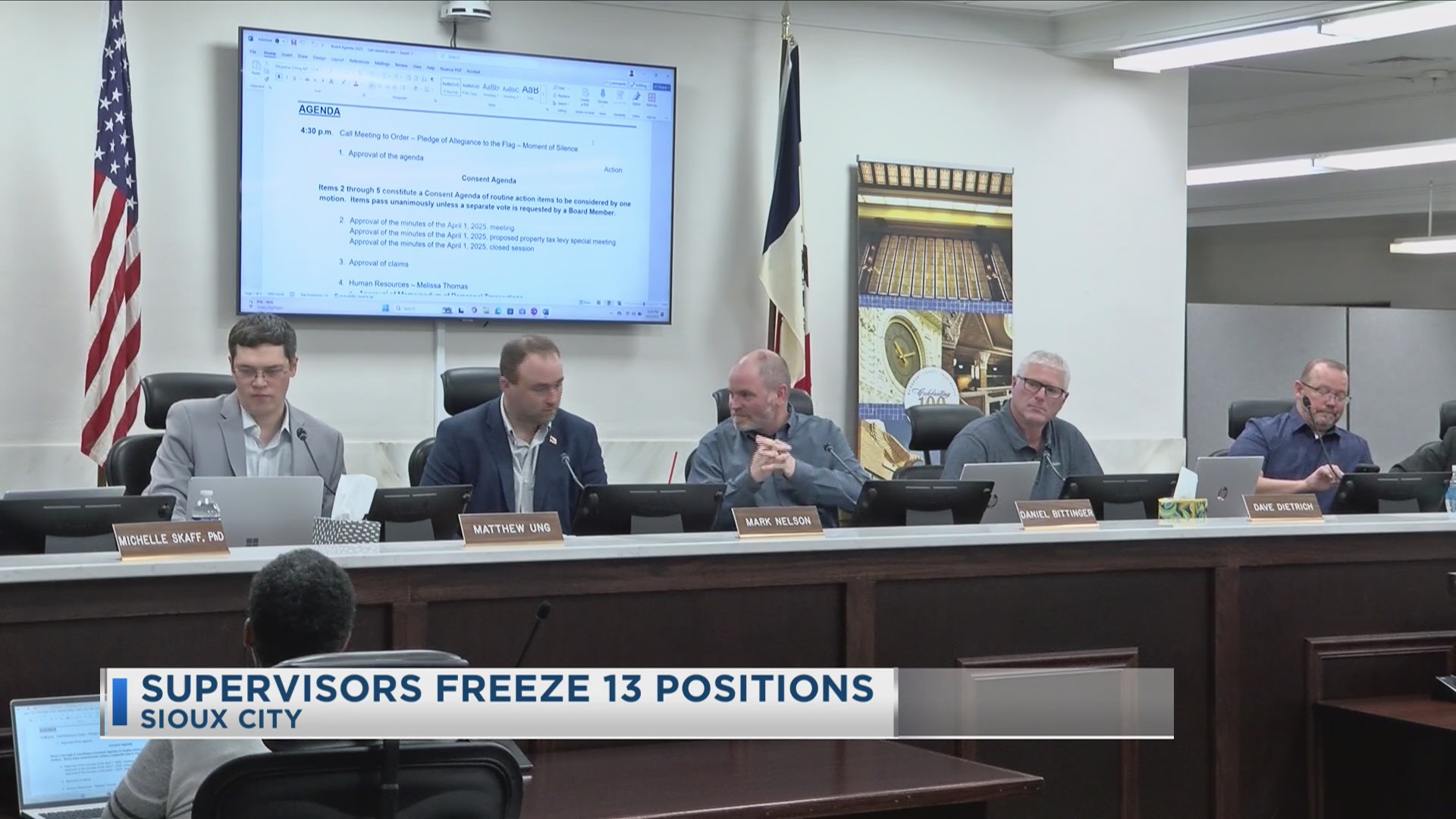 Supervisors Freeze 13 Positions
