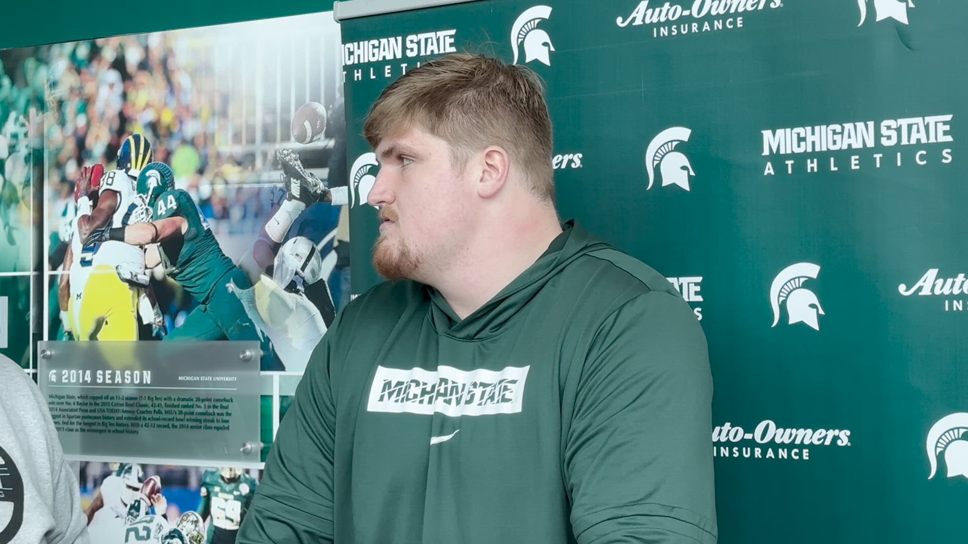 WATCH: Transfer OL Matt Gulbin on Coming to MSU, Spring Ball, More