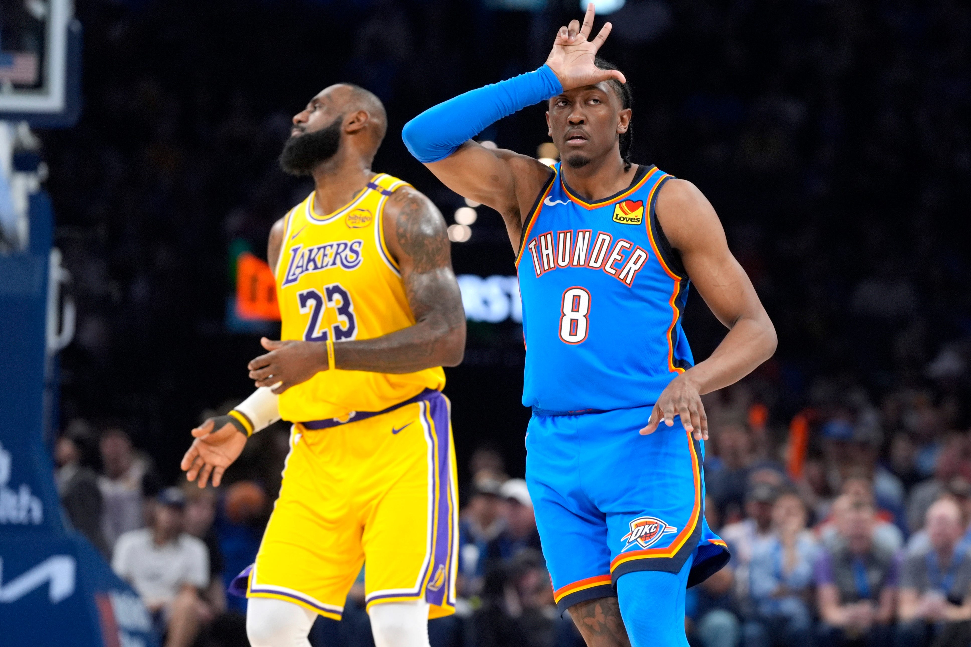 Luka Doncic ejection paves way for OKC Thunder to roll past Lakers, win ...