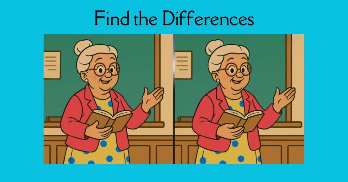 Spot the 3 Differences in Teacher Taking a Class Beat the 19-Second Challenge!