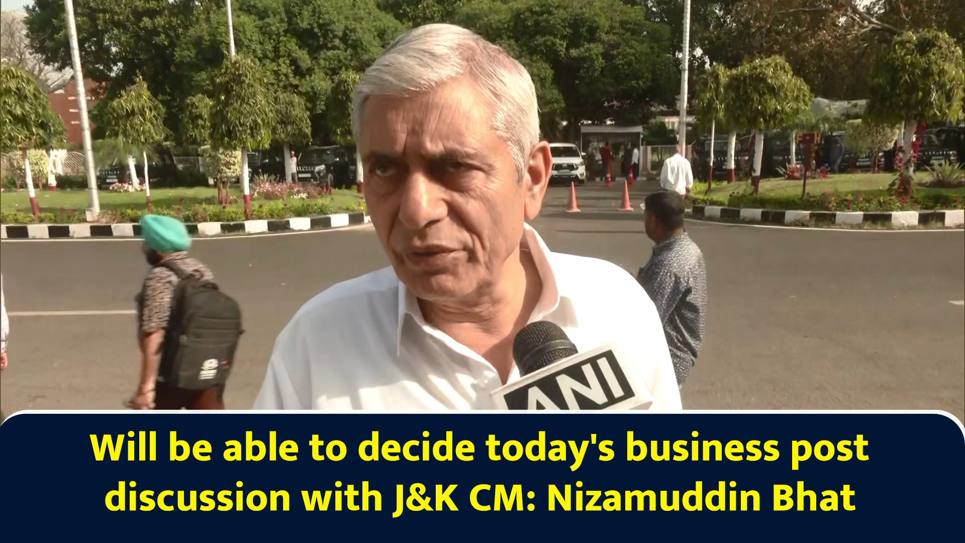 Will be able to decide today's business post discussion with J&K CM: Nizamuddin Bhat