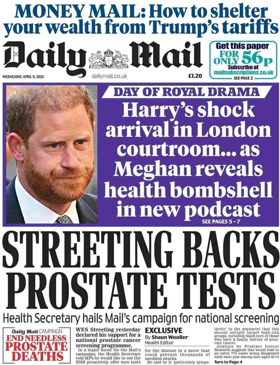 Newspaper headlines from around the world – Wednesday, 9 April 2025