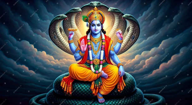 Why is Lord Vishnu Always Reclining on Adi Sesha? – The Silent Throne ...