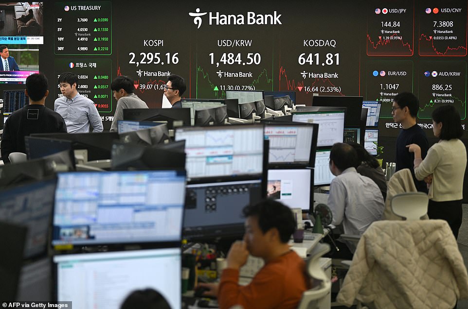 Global stocks plunge again after Trump declares 'war with the world'